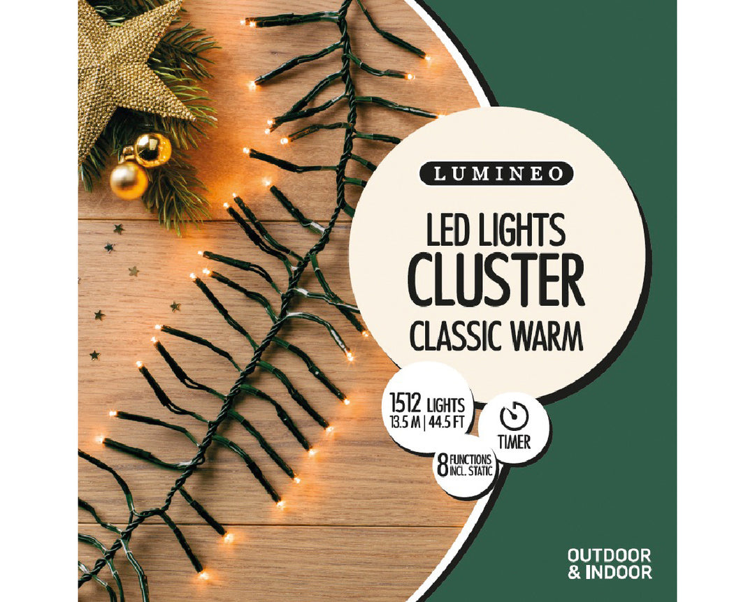LED cluster lights gb 8 function twinkle effect outdoor green/classic ...